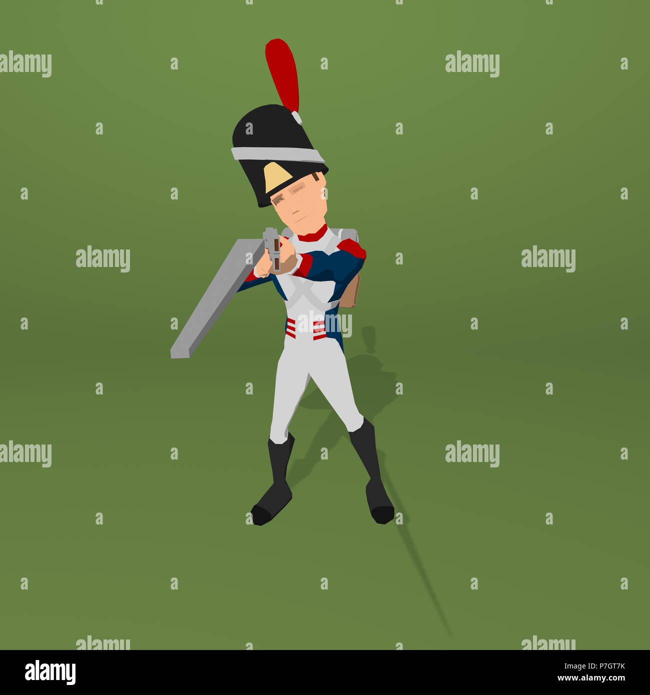 Cartoon Illustration Napoleon Bonaparte High Resolution Stock ...