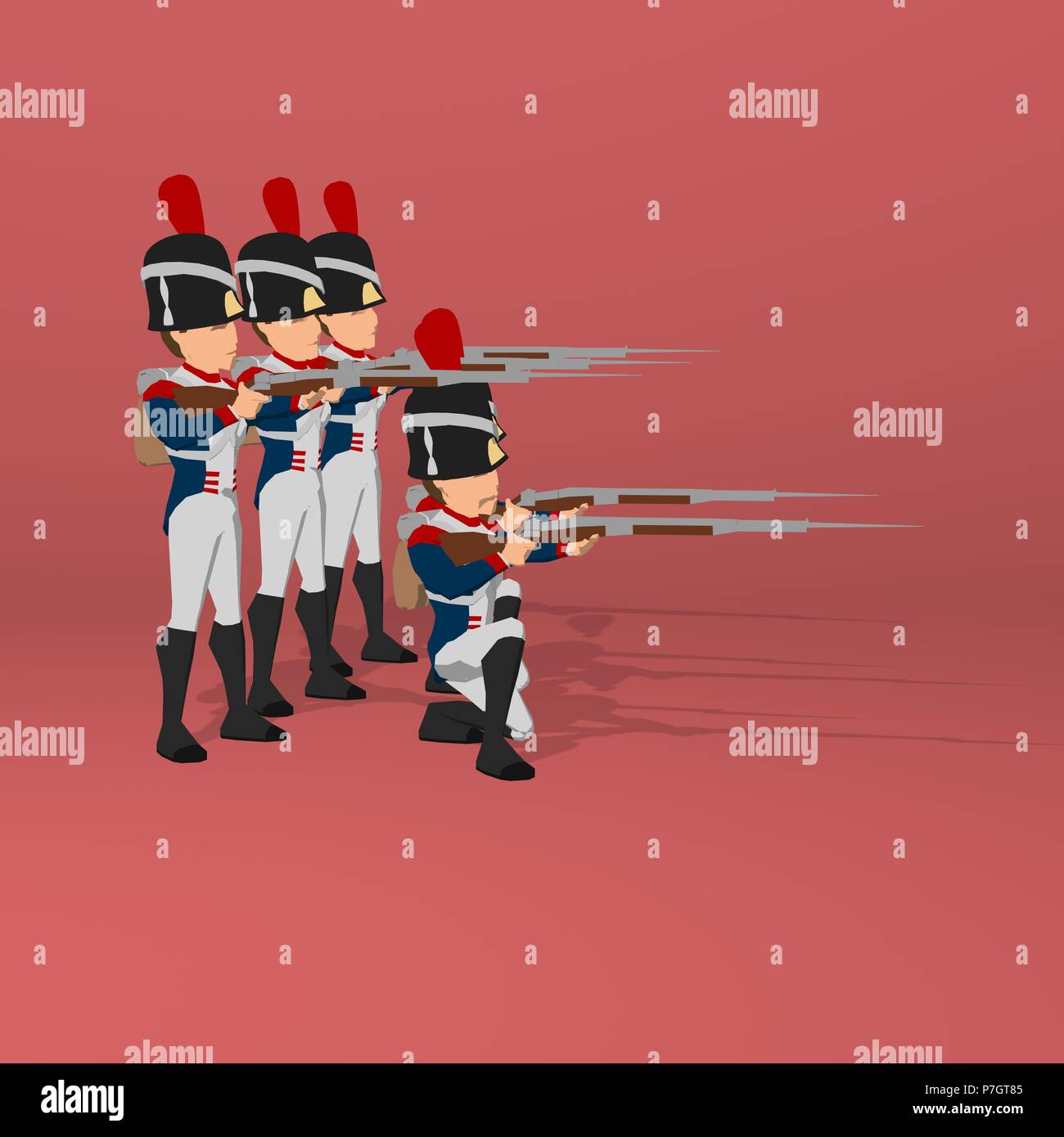Cartoon armee hi-res stock photography and images - Alamy