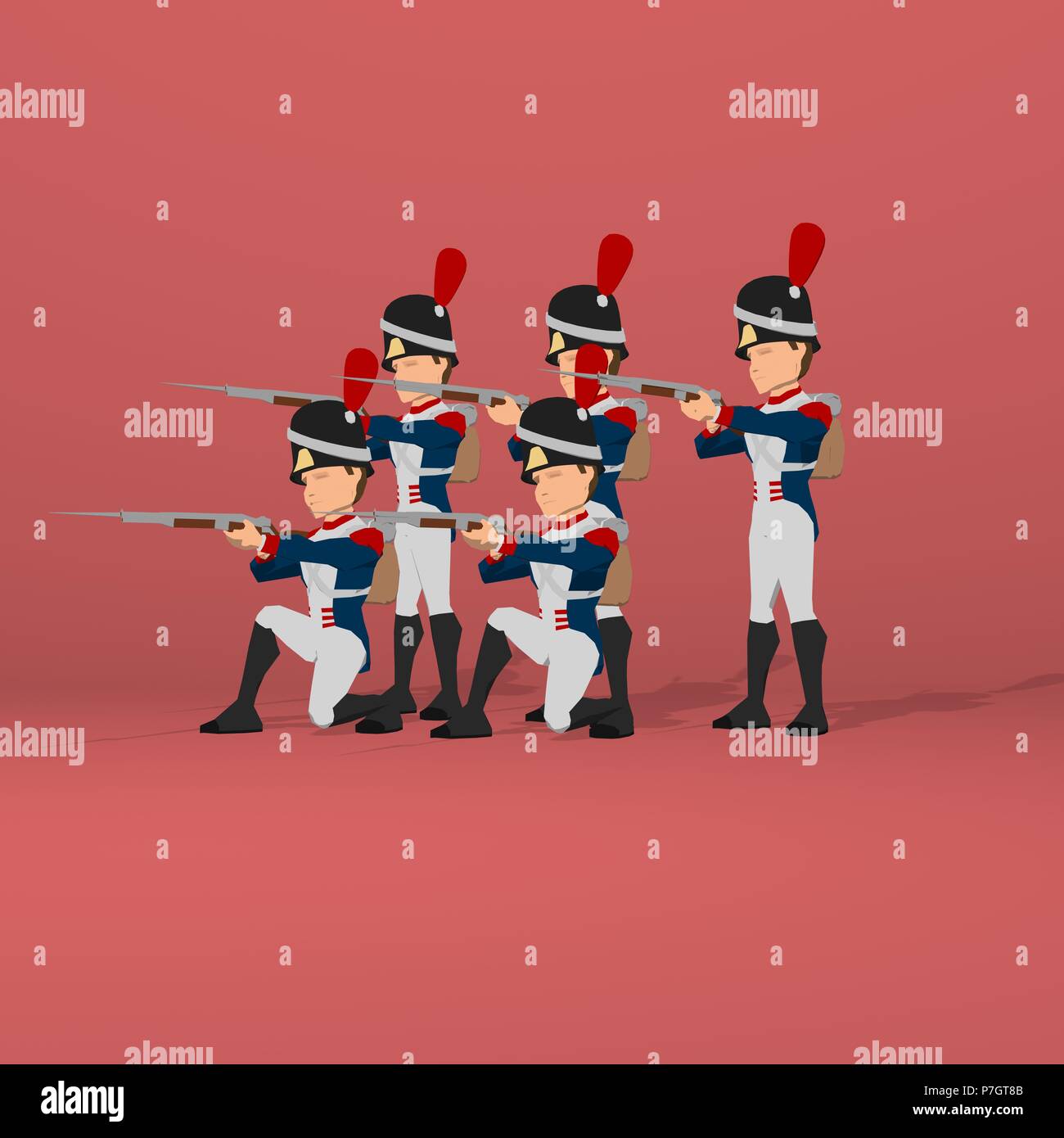 Cartoon armee hi-res stock photography and images - Alamy