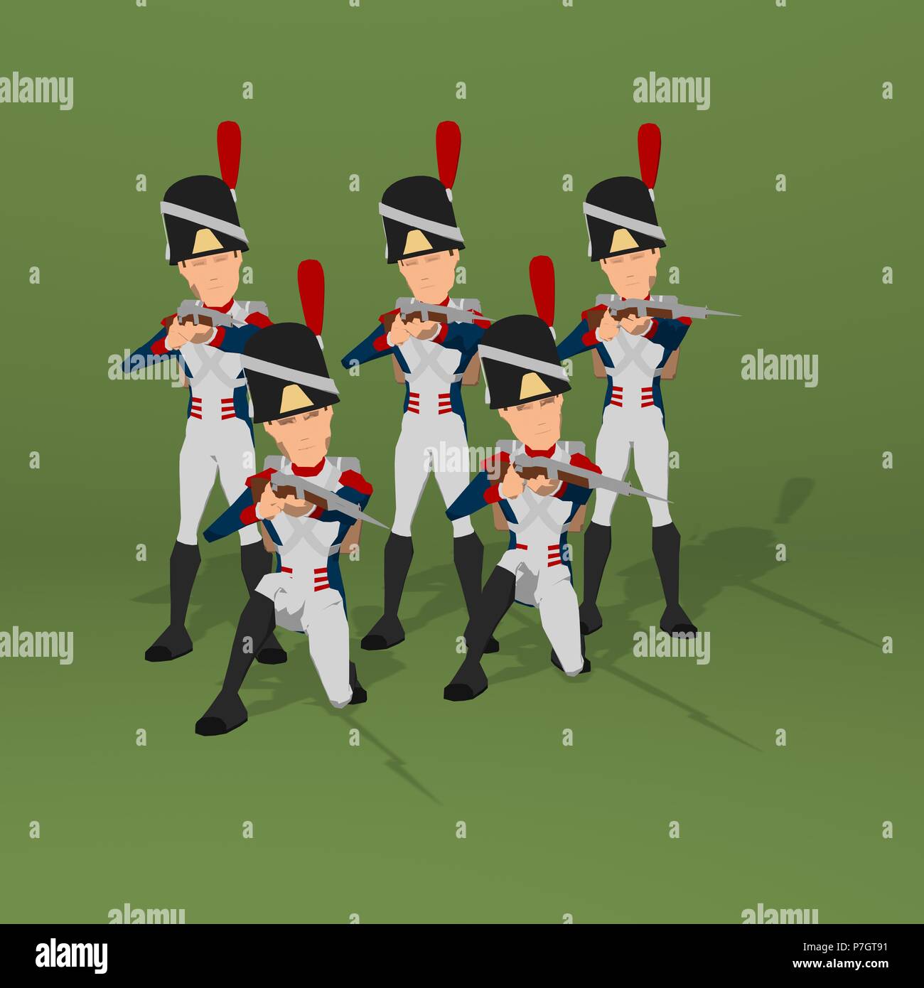 Cartoon armee hi-res stock photography and images - Alamy