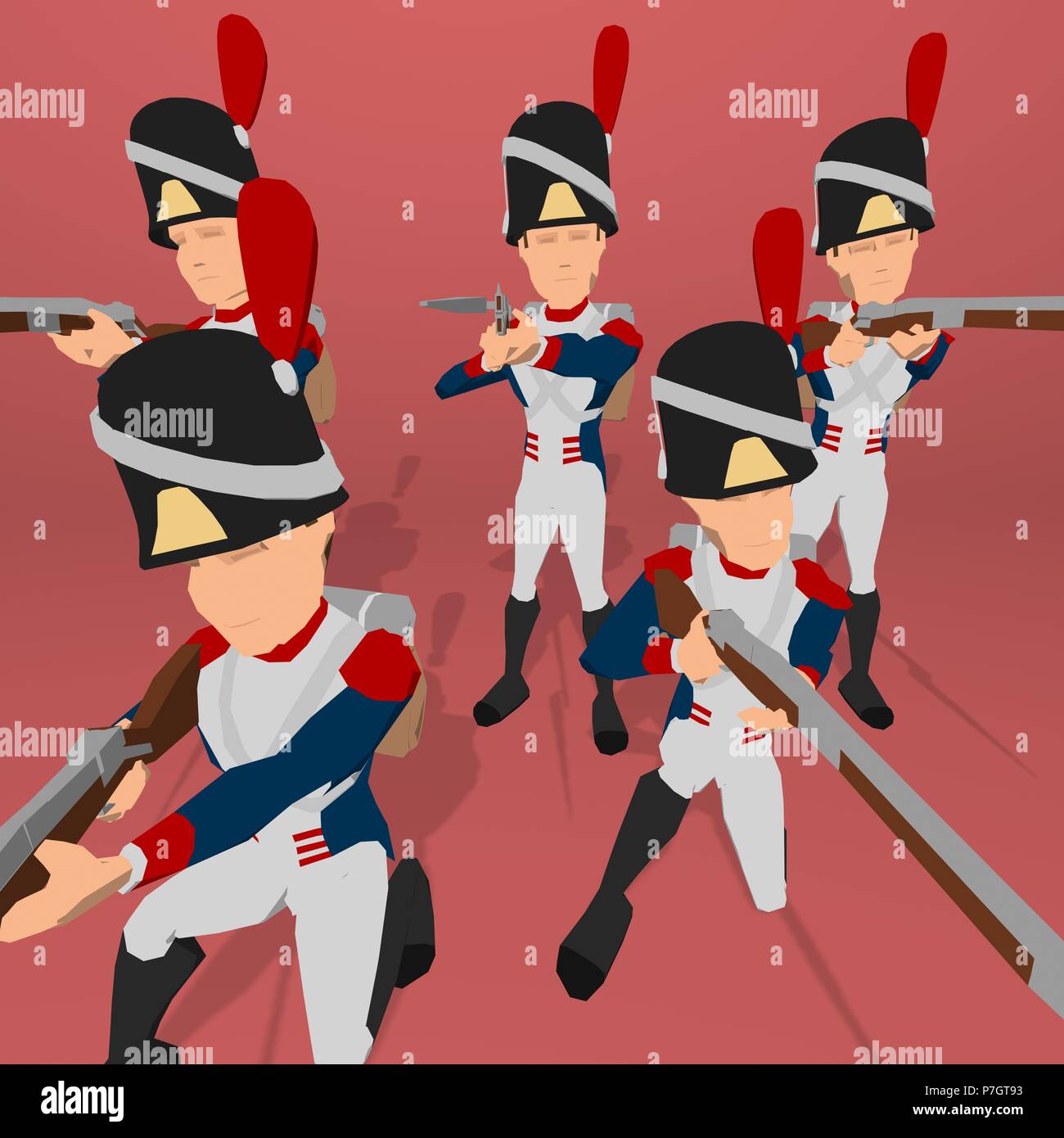 Cartoon armee hi-res stock photography and images - Alamy