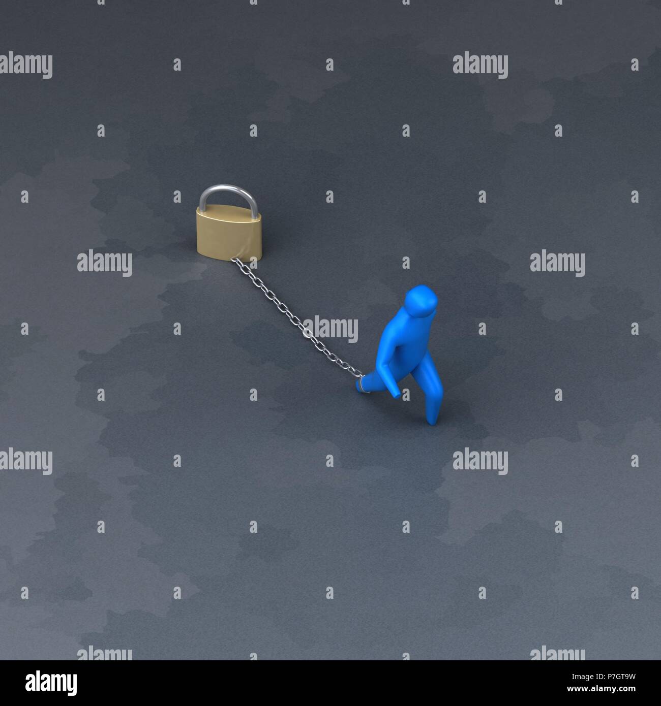 Burden symbol - 3D Illustration Stock Photo - Alamy