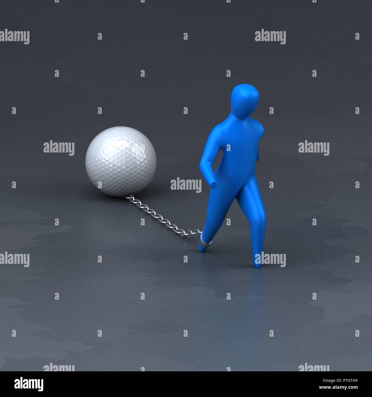 Burden symbol - 3D Illustration Stock Photo - Alamy