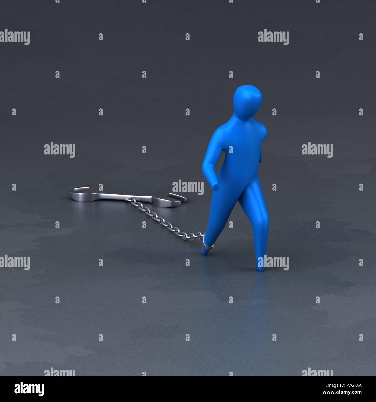 Burden symbol - 3D Illustration Stock Photo - Alamy