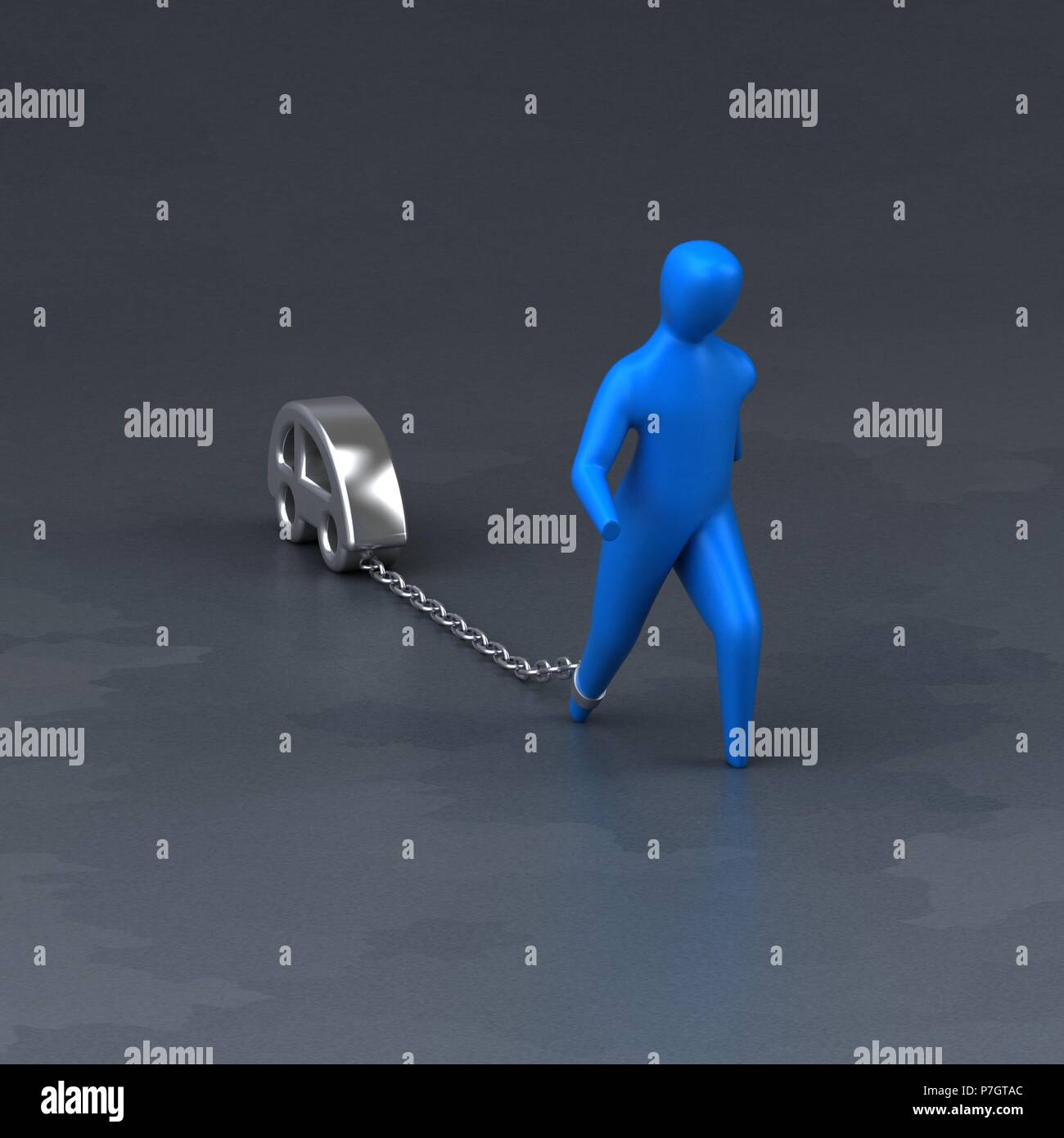 Burden symbol - 3D Illustration Stock Photo - Alamy