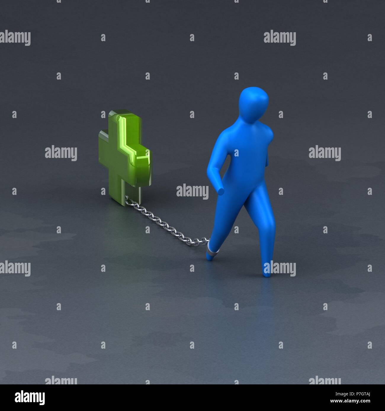 Burden symbol - 3D Illustration Stock Photo - Alamy