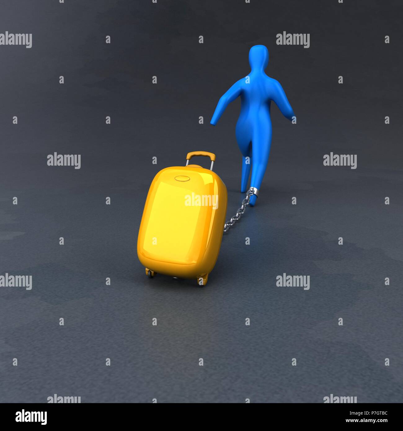 Burden symbol - 3D Illustration Stock Photo - Alamy