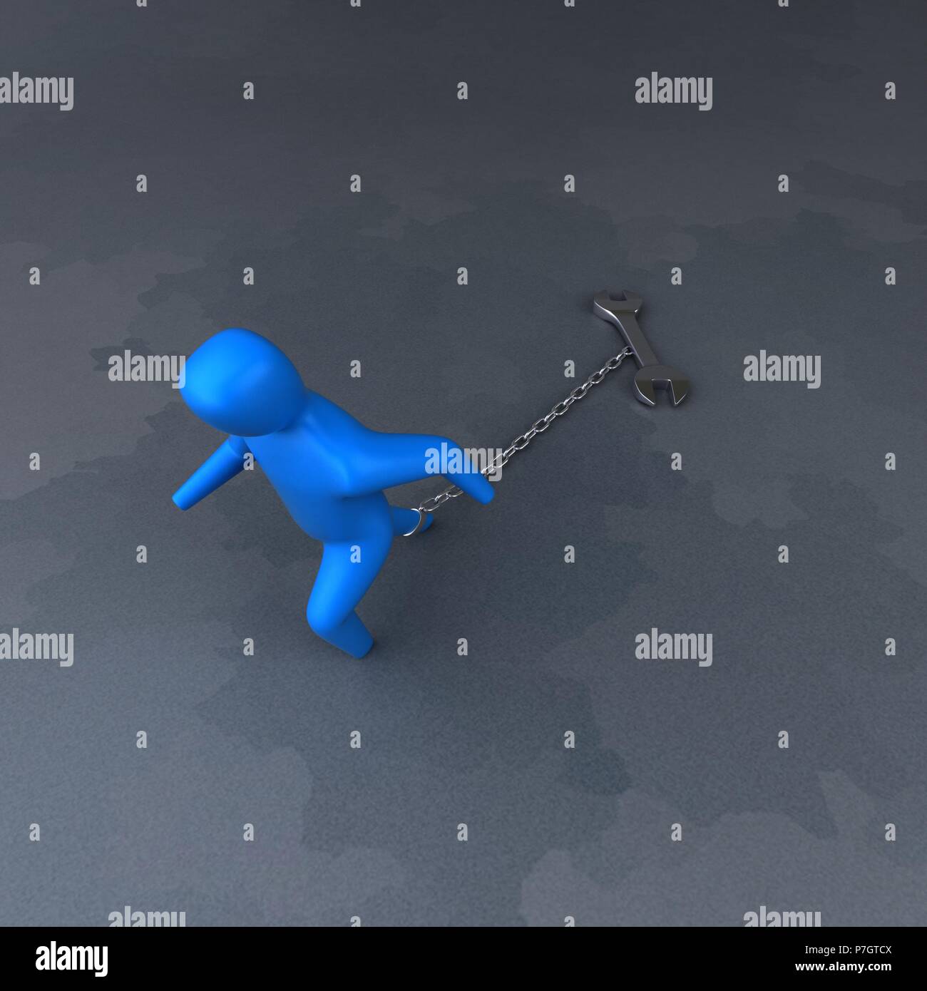 Burden symbol - 3D Illustration Stock Photo - Alamy