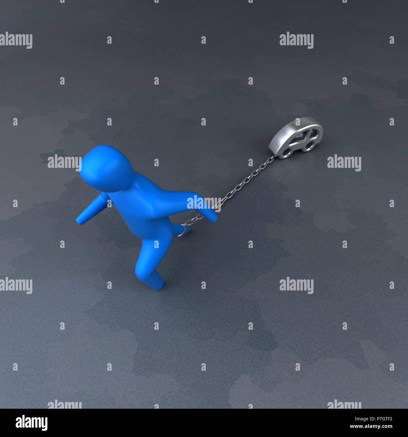 Burden symbol - 3D Illustration Stock Photo - Alamy