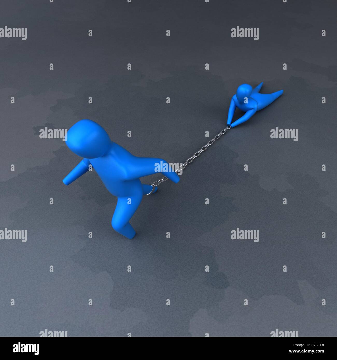 Burden symbol - 3D Illustration Stock Photo - Alamy