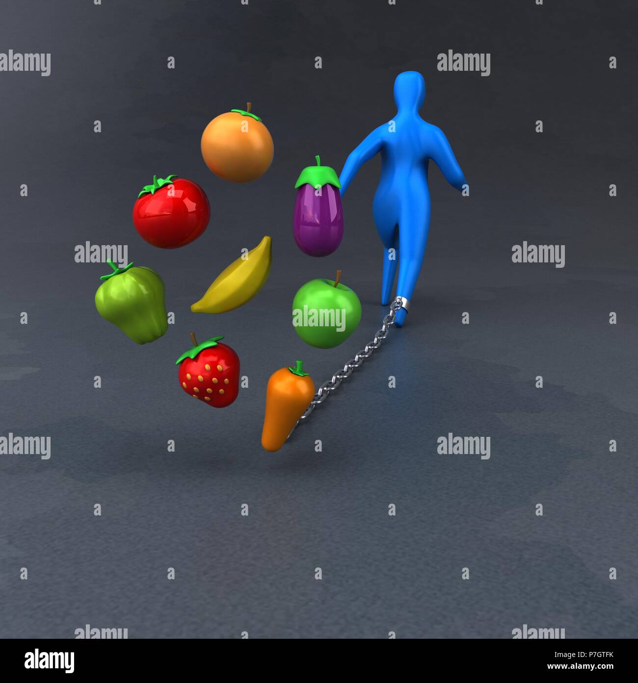 Burden symbol - 3D Illustration Stock Photo - Alamy