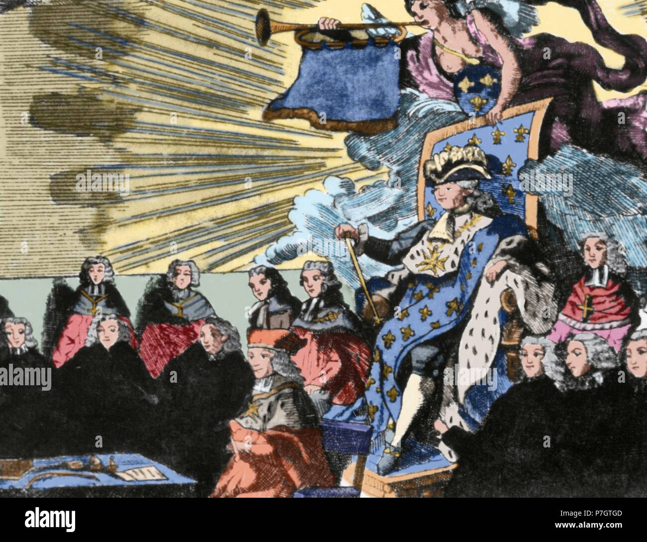 French history. Session of the Assembly of Notables on February 22 ...