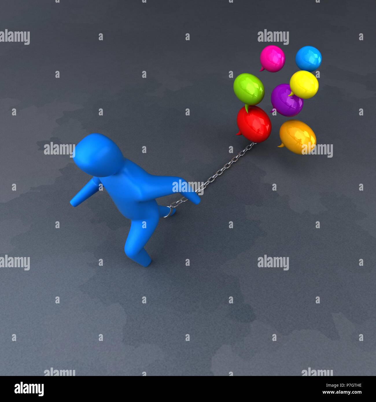 Burden symbol - 3D Illustration Stock Photo - Alamy