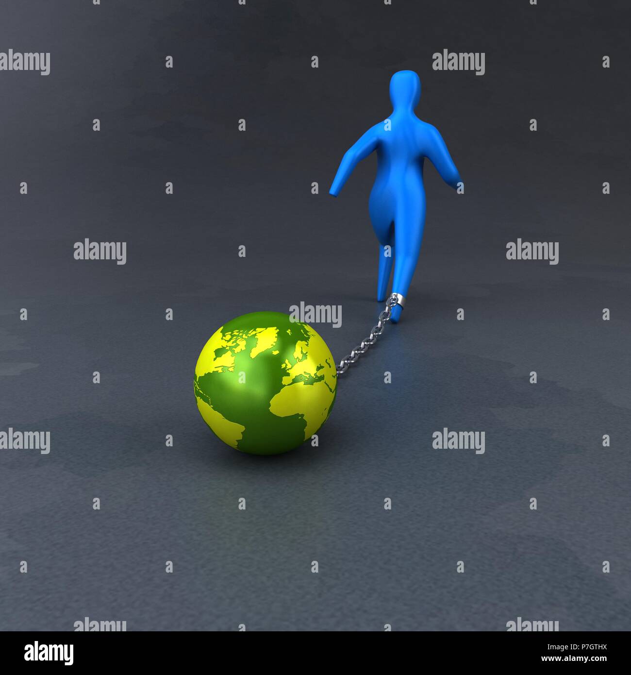 Burden symbol - 3D Illustration Stock Photo - Alamy