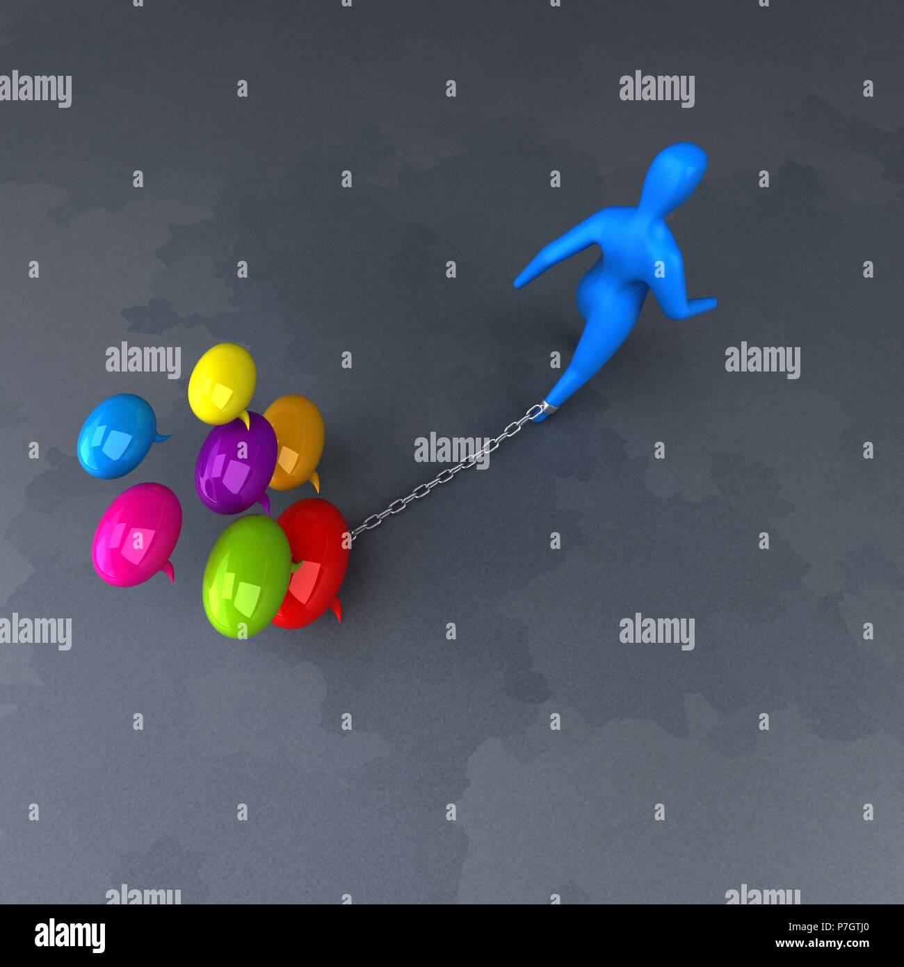 Burden symbol - 3D Illustration Stock Photo - Alamy