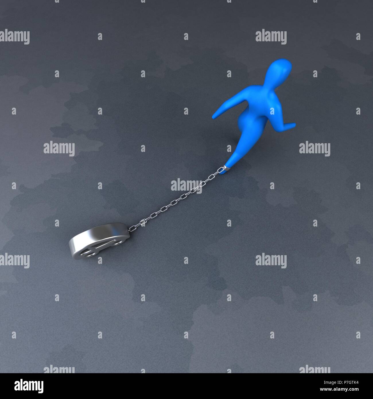 Burden symbol - 3D Illustration Stock Photo - Alamy