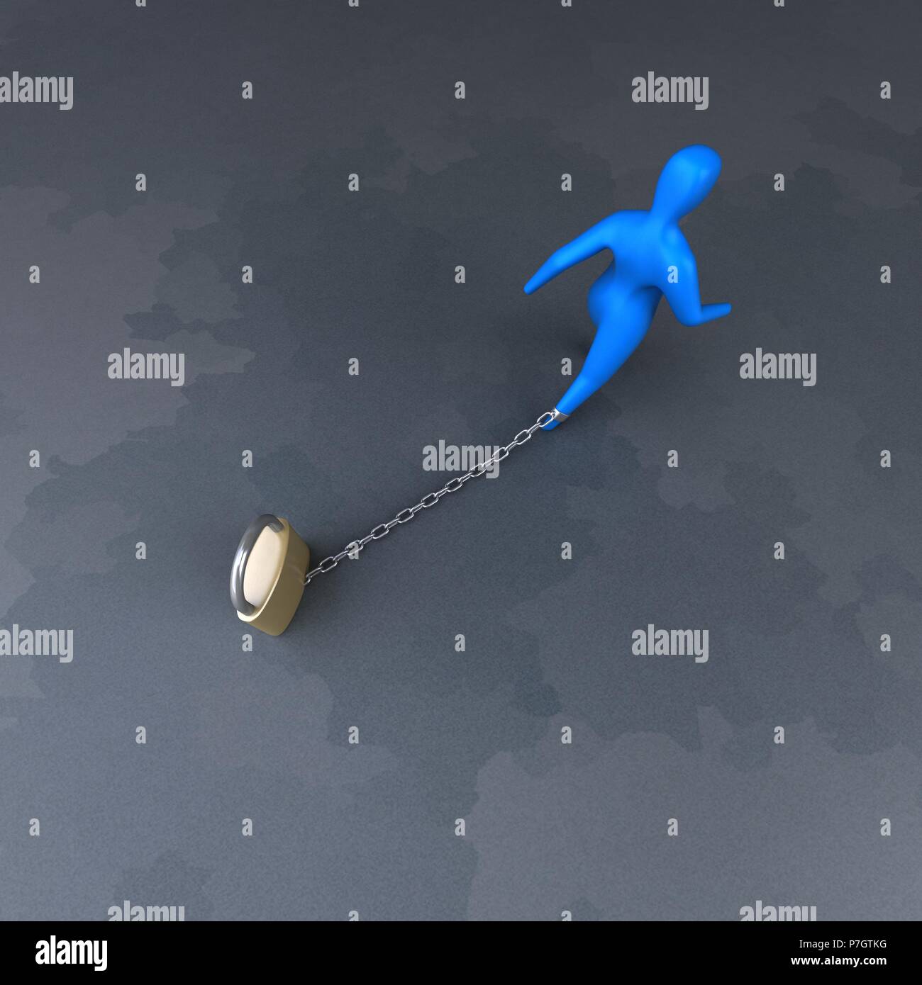 Burden symbol - 3D Illustration Stock Photo - Alamy