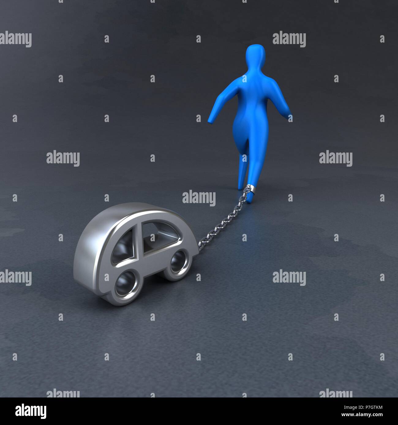 Burden symbol - 3D Illustration Stock Photo - Alamy