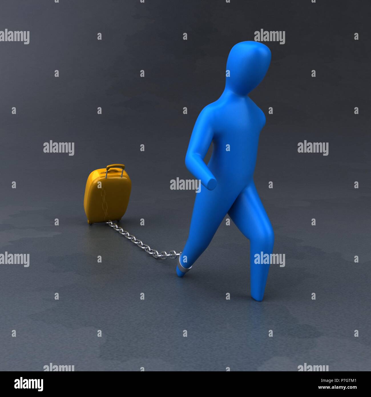 Burden symbol - 3D Illustration Stock Photo - Alamy