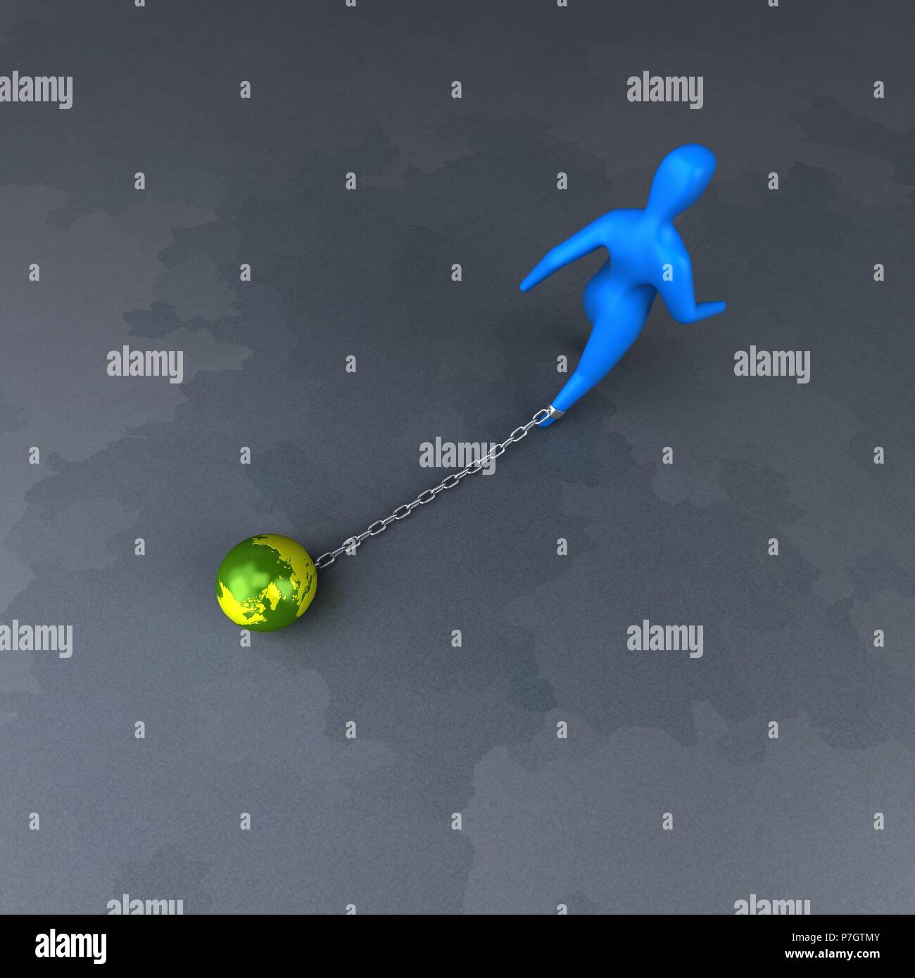 Burden symbol - 3D Illustration Stock Photo - Alamy