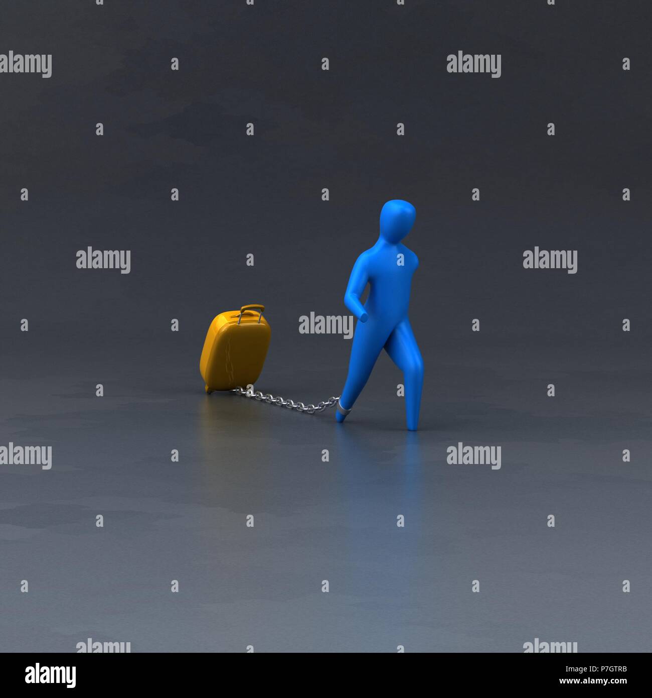 Burden symbol - 3D Illustration Stock Photo - Alamy