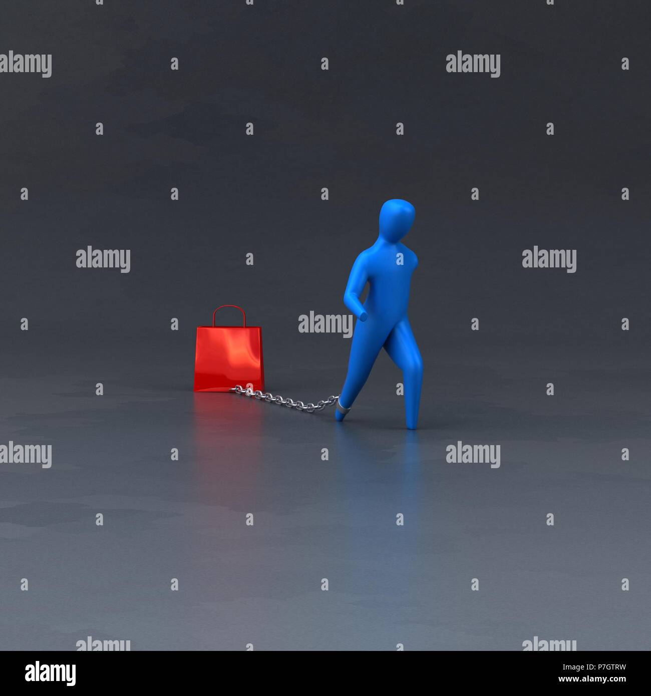 Burden symbol - 3D Illustration Stock Photo - Alamy