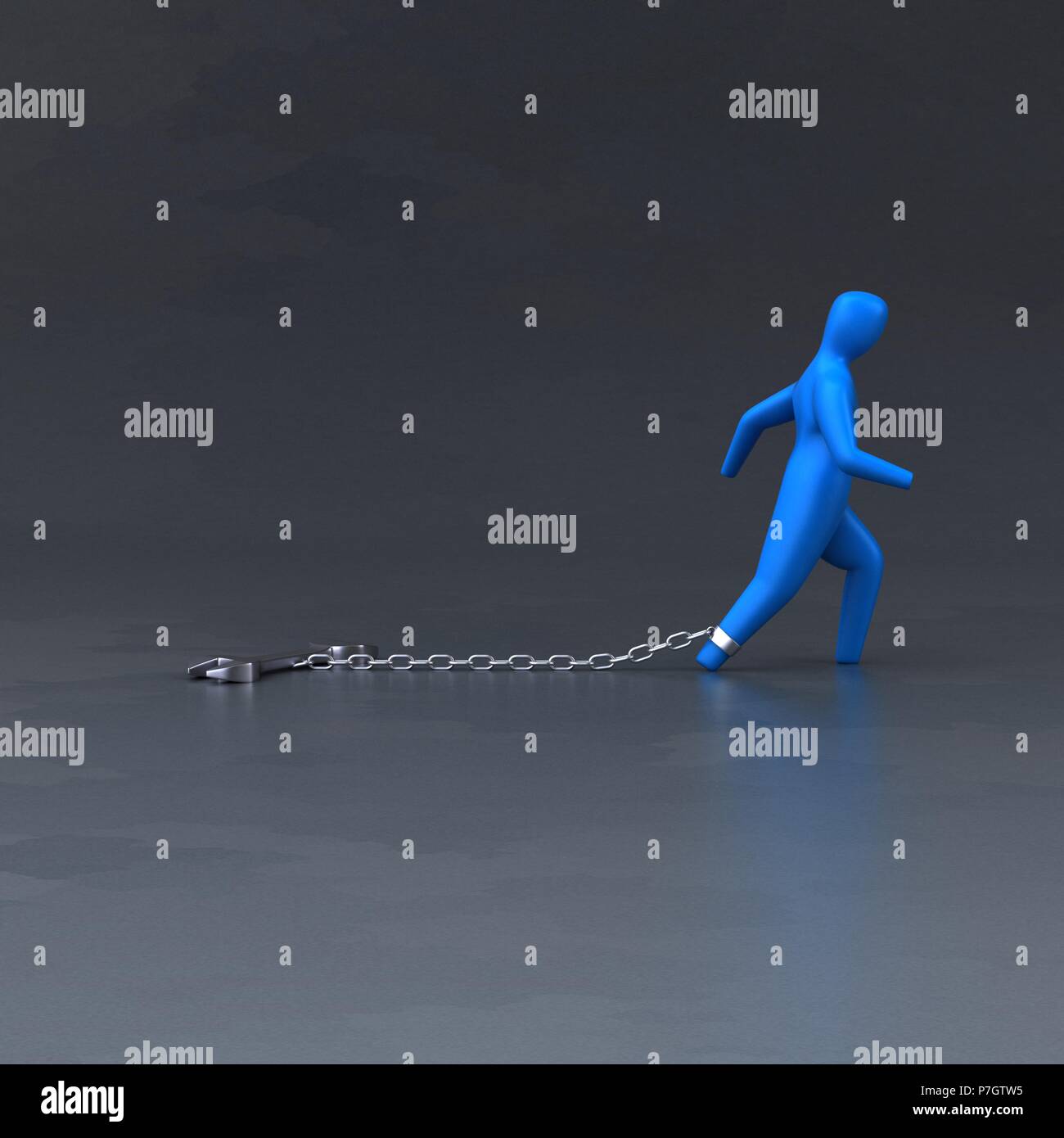 Burden symbol - 3D Illustration Stock Photo - Alamy