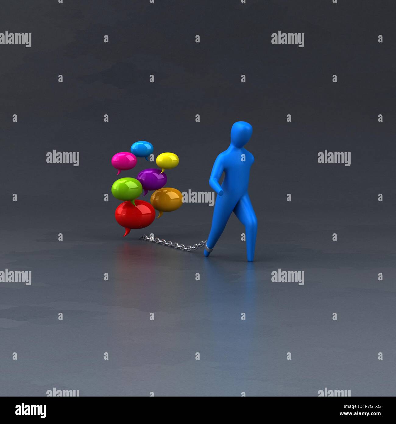 Burden symbol - 3D Illustration Stock Photo - Alamy