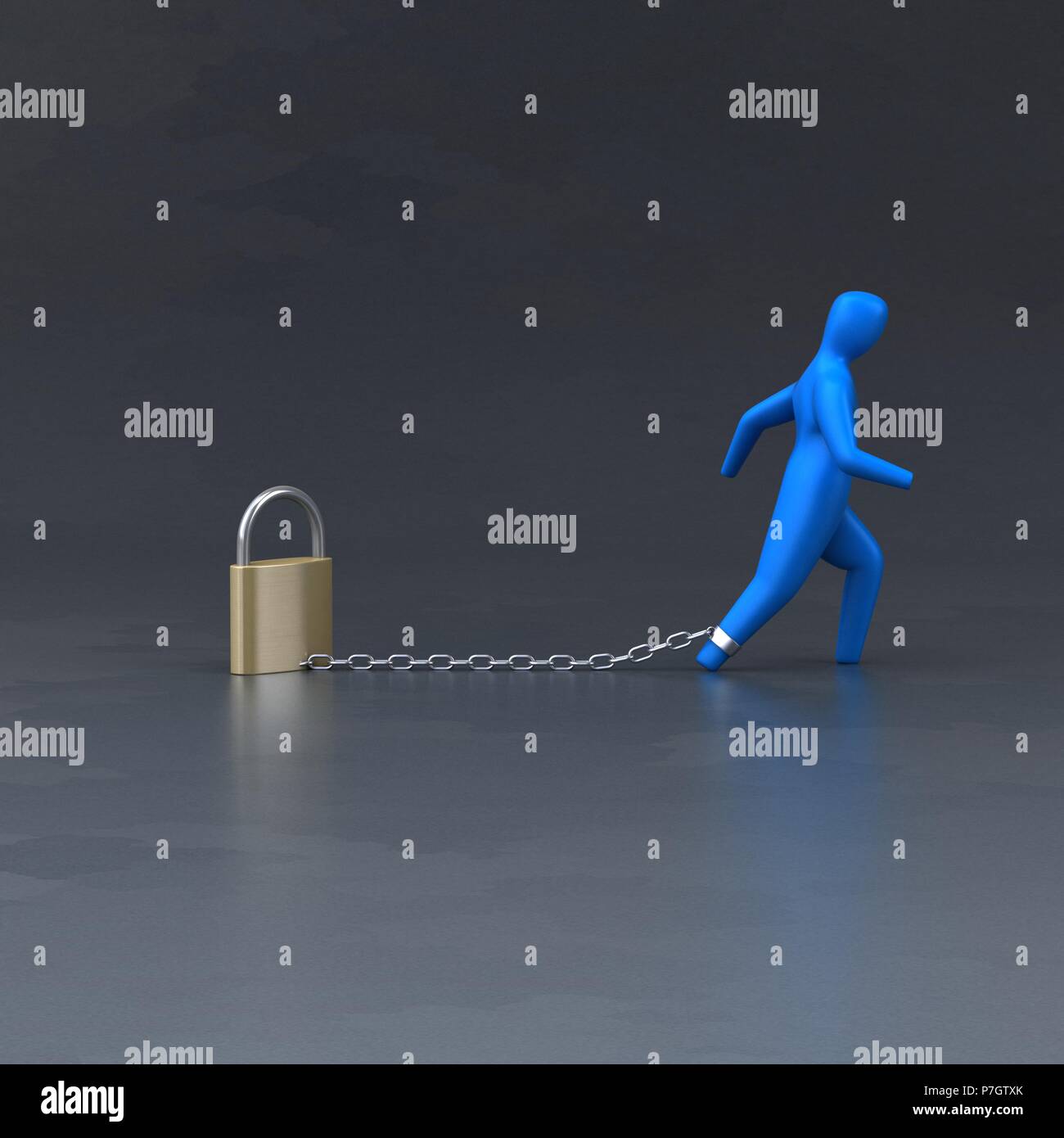 Burden symbol - 3D Illustration Stock Photo - Alamy