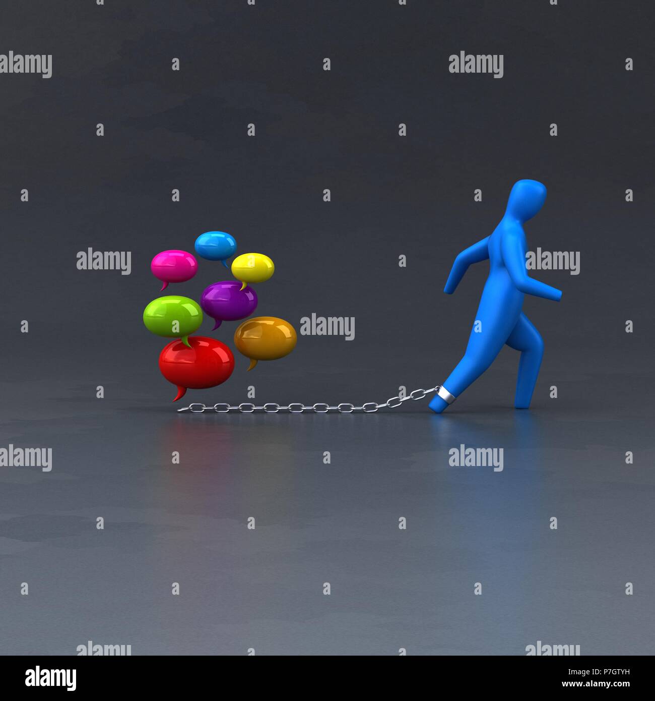 Burden symbol - 3D Illustration Stock Photo - Alamy
