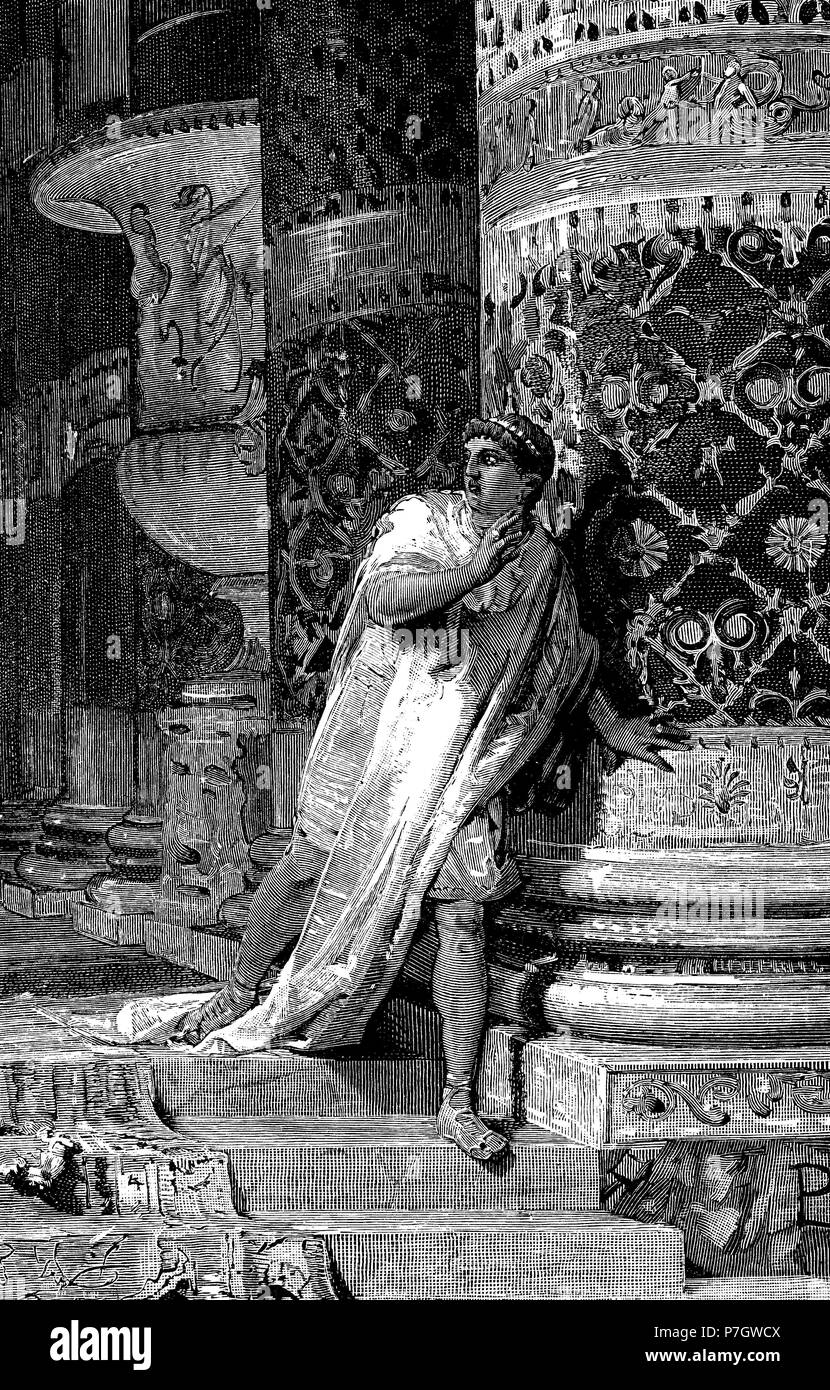 Roma antigua. Lucio Domitio Claudio Nerón (37-68), emperador, antes de ...