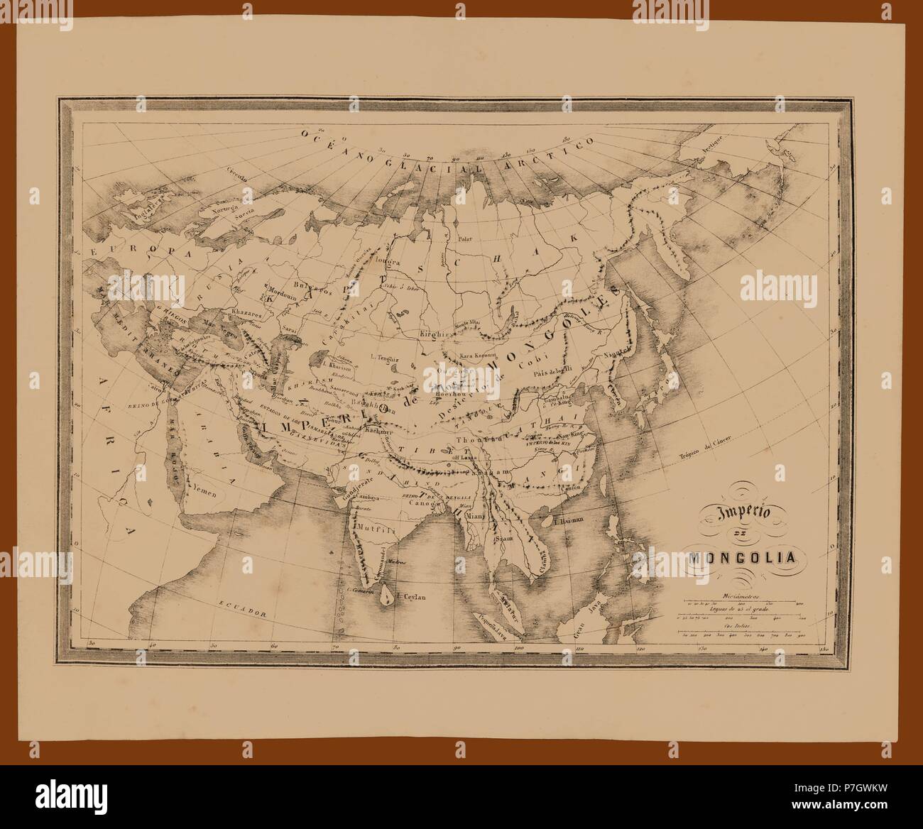 Mapa del 1870 hi-res stock photography and images - Alamy