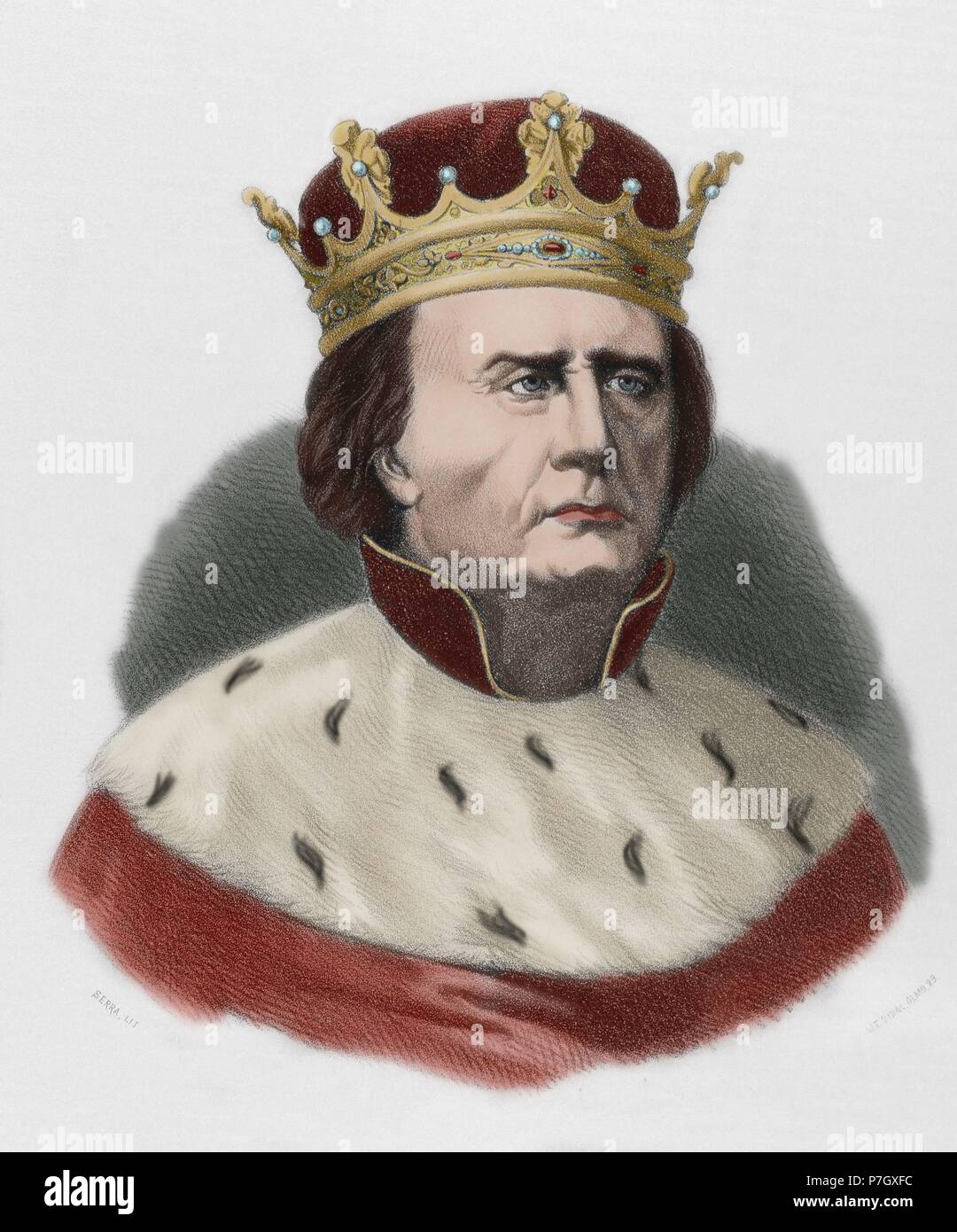 Peter IV (1319-1387), the Ceremonious. King of Aragon, Valencia ...