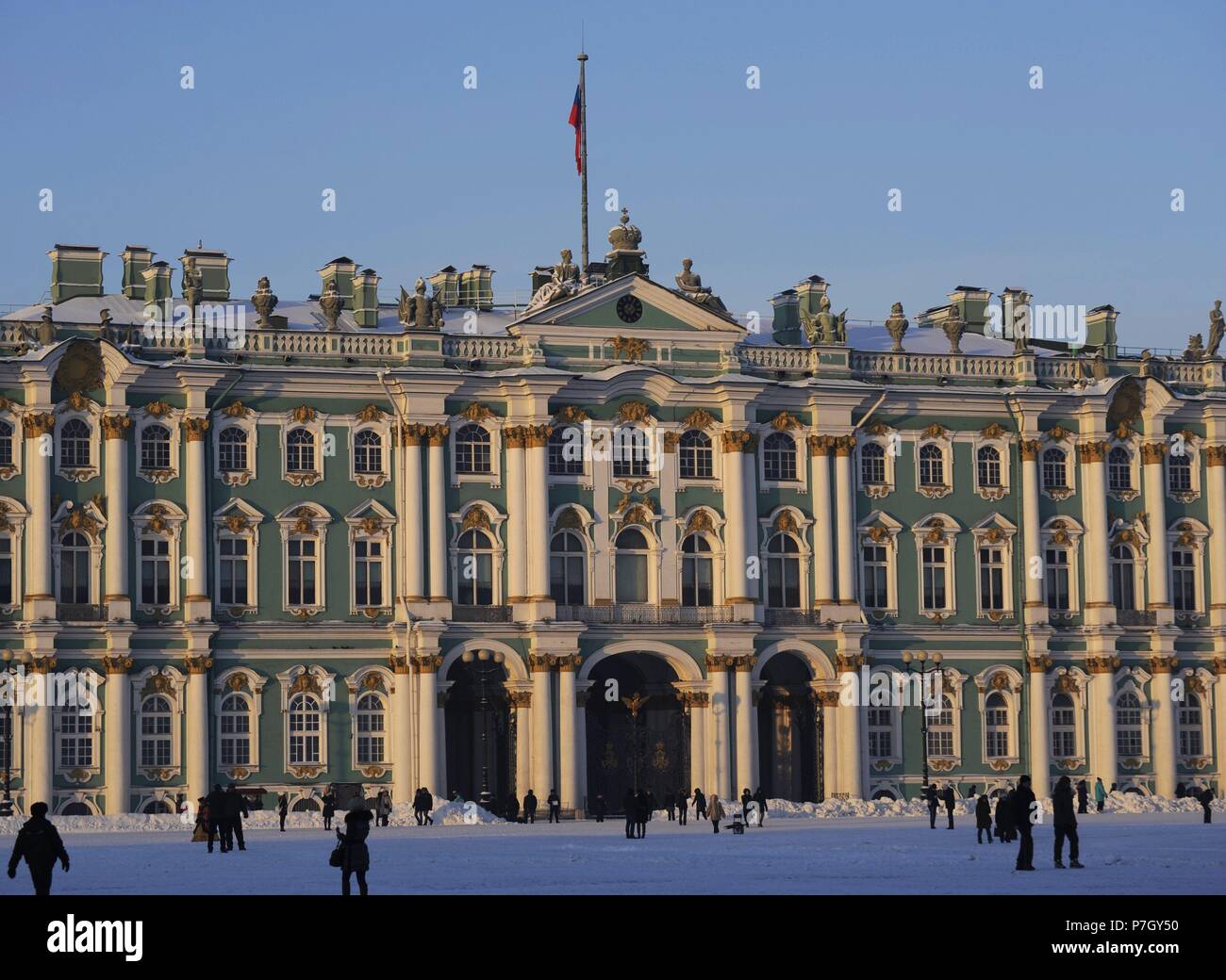Russia. Saint Petersburg. The State Hermitage Museum. Winter Palace ...