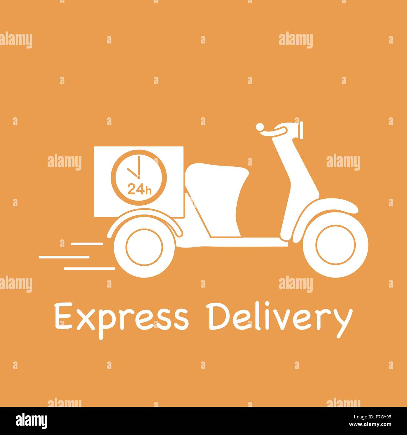 Delivery motorbike. Fast and convenient shipping. Free delivery Stock ...