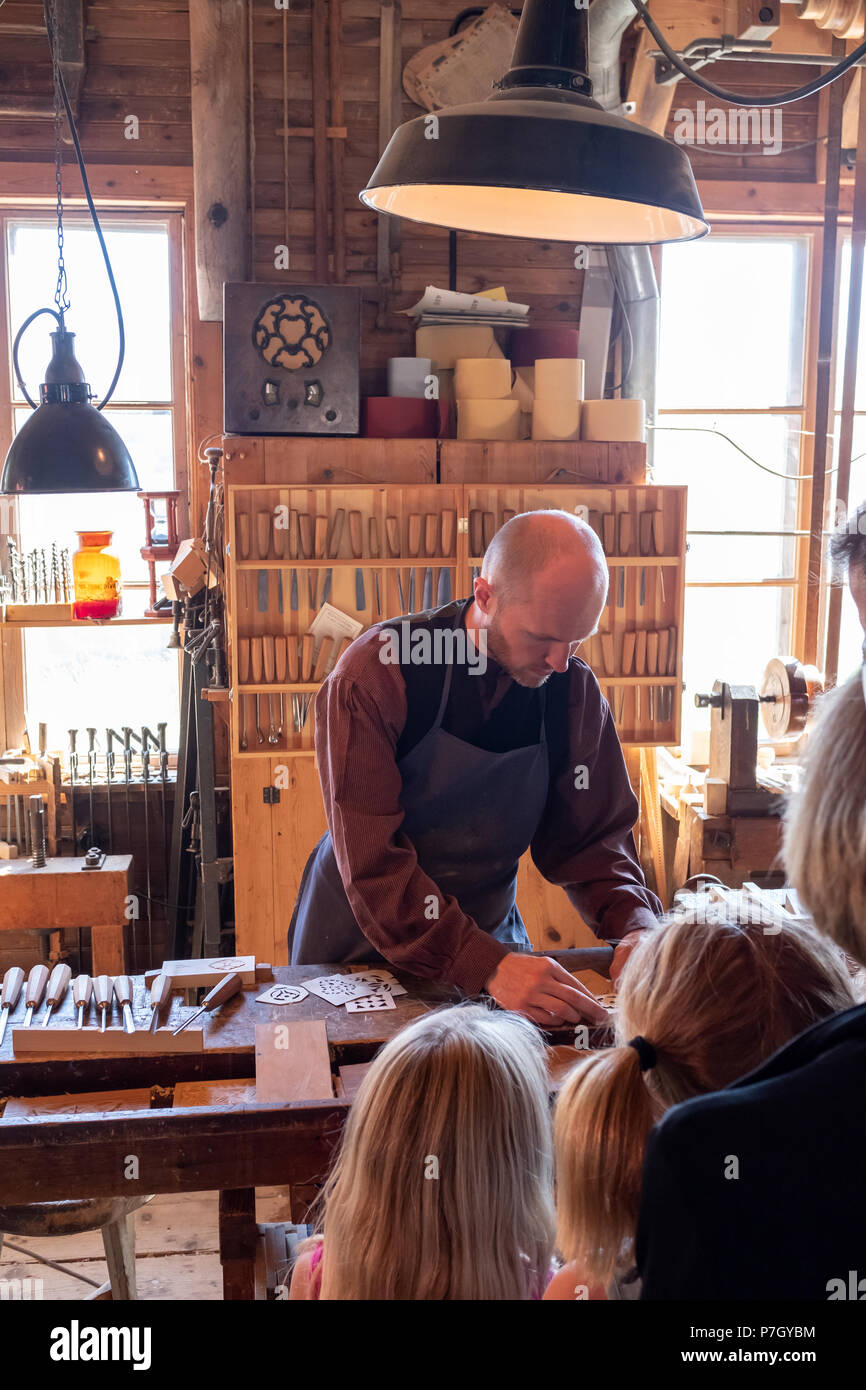 Carpenter, Skansen, Stockholm, Sweden Stock Photo - Alamy
