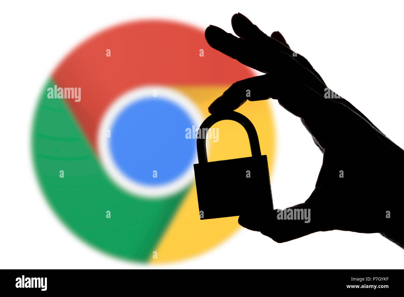 Google chrome lock hi-res stock photography and images - Alamy