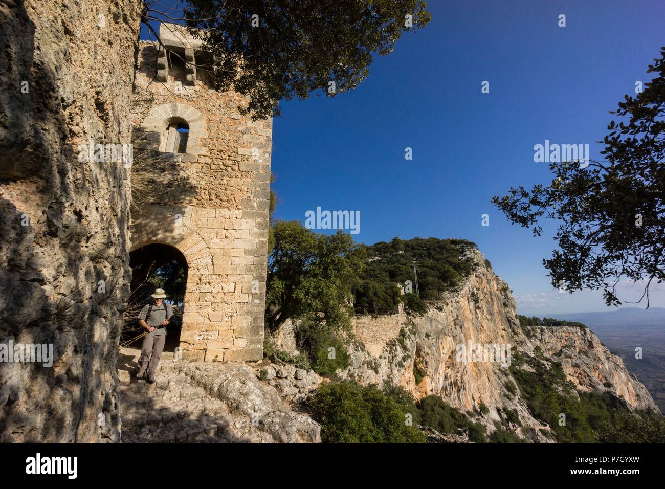 Alaro Castle, 14th century, Mallorca, Balearic Islands, Spain Stock ...