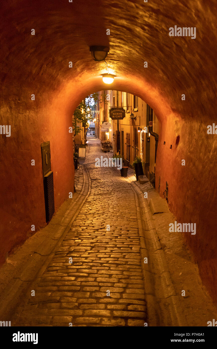 Stockholm gamla stan night hi-res stock photography and images - Alamy