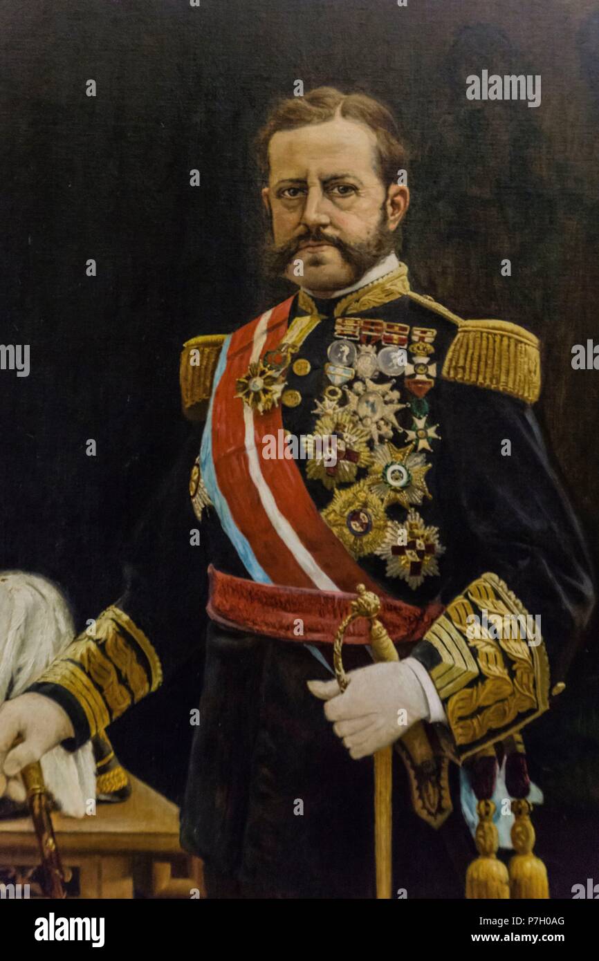 Natural portrait of General Valeriano Weyler, oil on canvas, by Joan ...