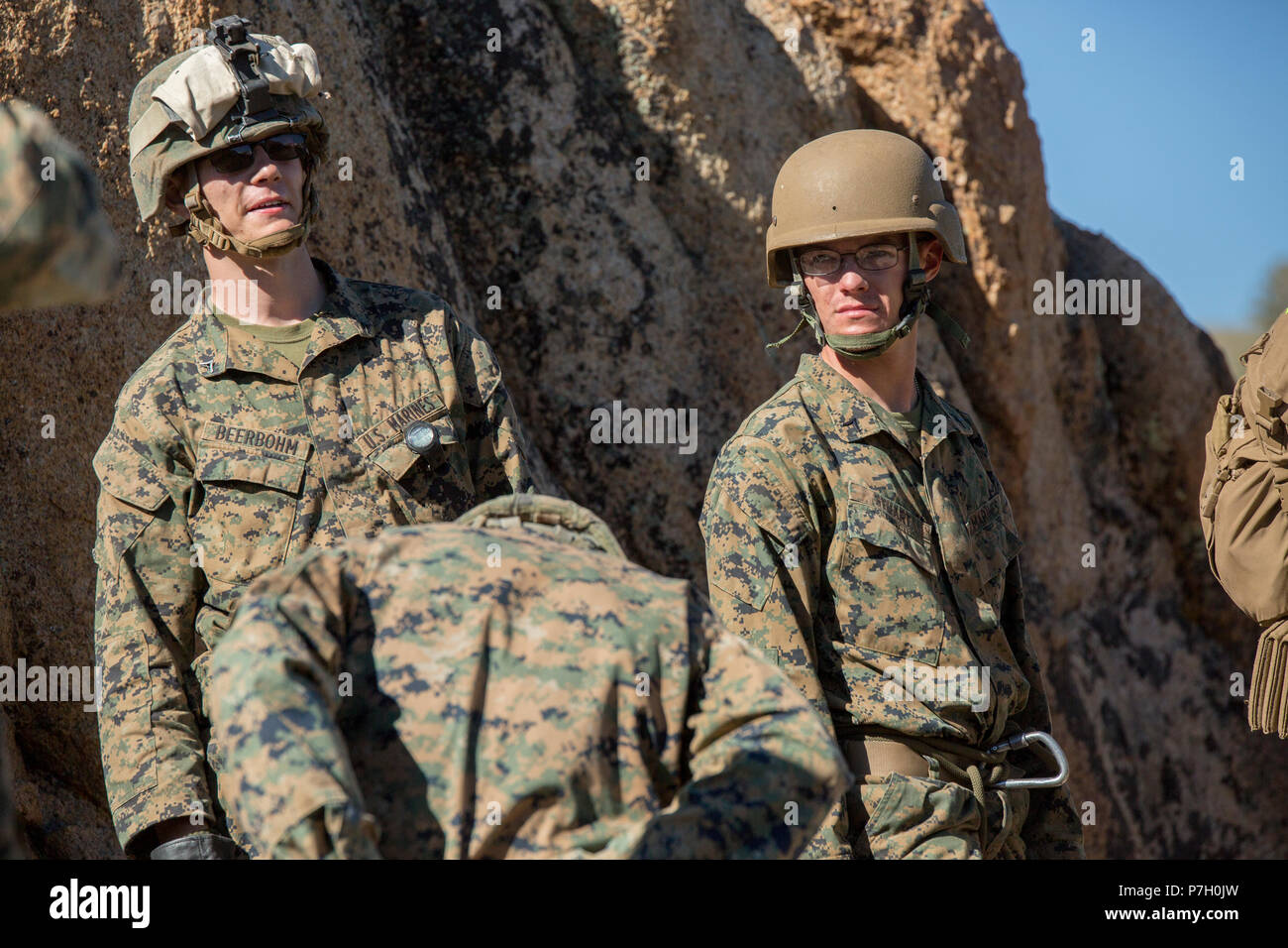Brandon Beerbohm (left), an assaultman with 2nd Battalion, 24th Marine ...
