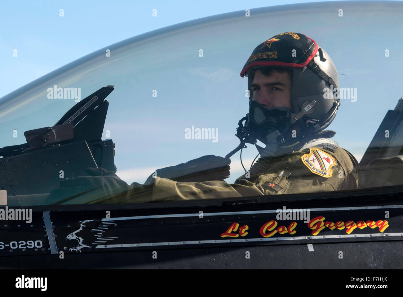 U.S. Air Force F-16 Viper flown by Air Force Lt. Col. Gregory Keller ...