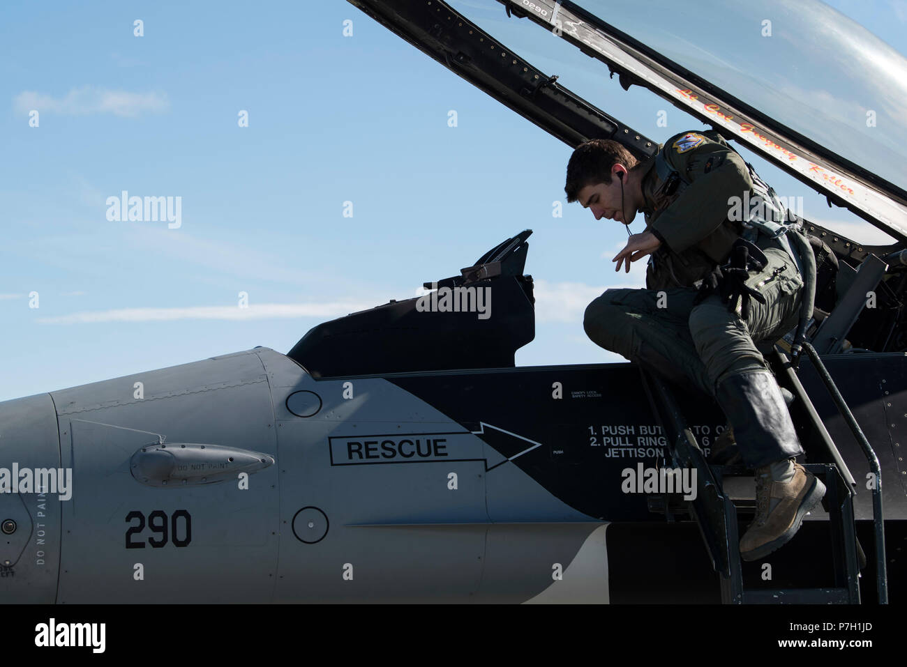 U.S. Air Force Lt. Col. Gregory Keller, 18th Aggressor Squadron pilot ...