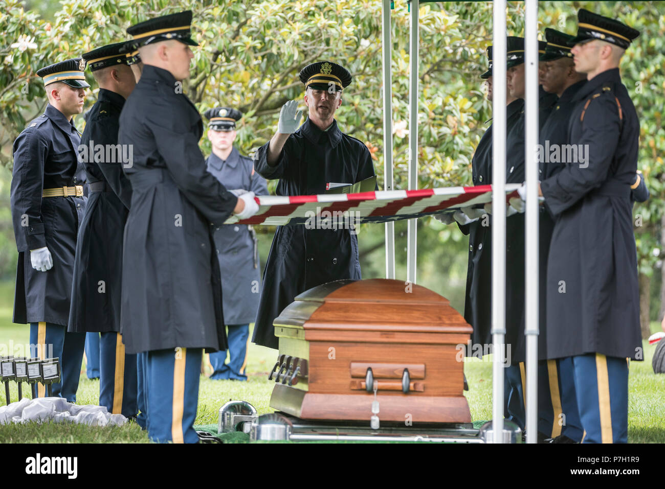U.S. Army Chaplain (Capt.) Matthew Whitehead gives remarks during a ...