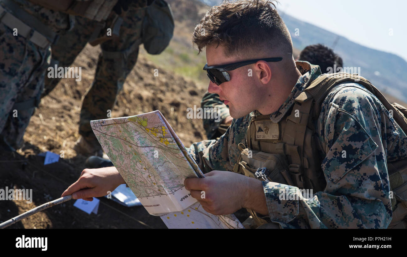 U.S. Marine Corps Lance Cpl. Spencer Lunnen, a rifleman with 1st Light ...