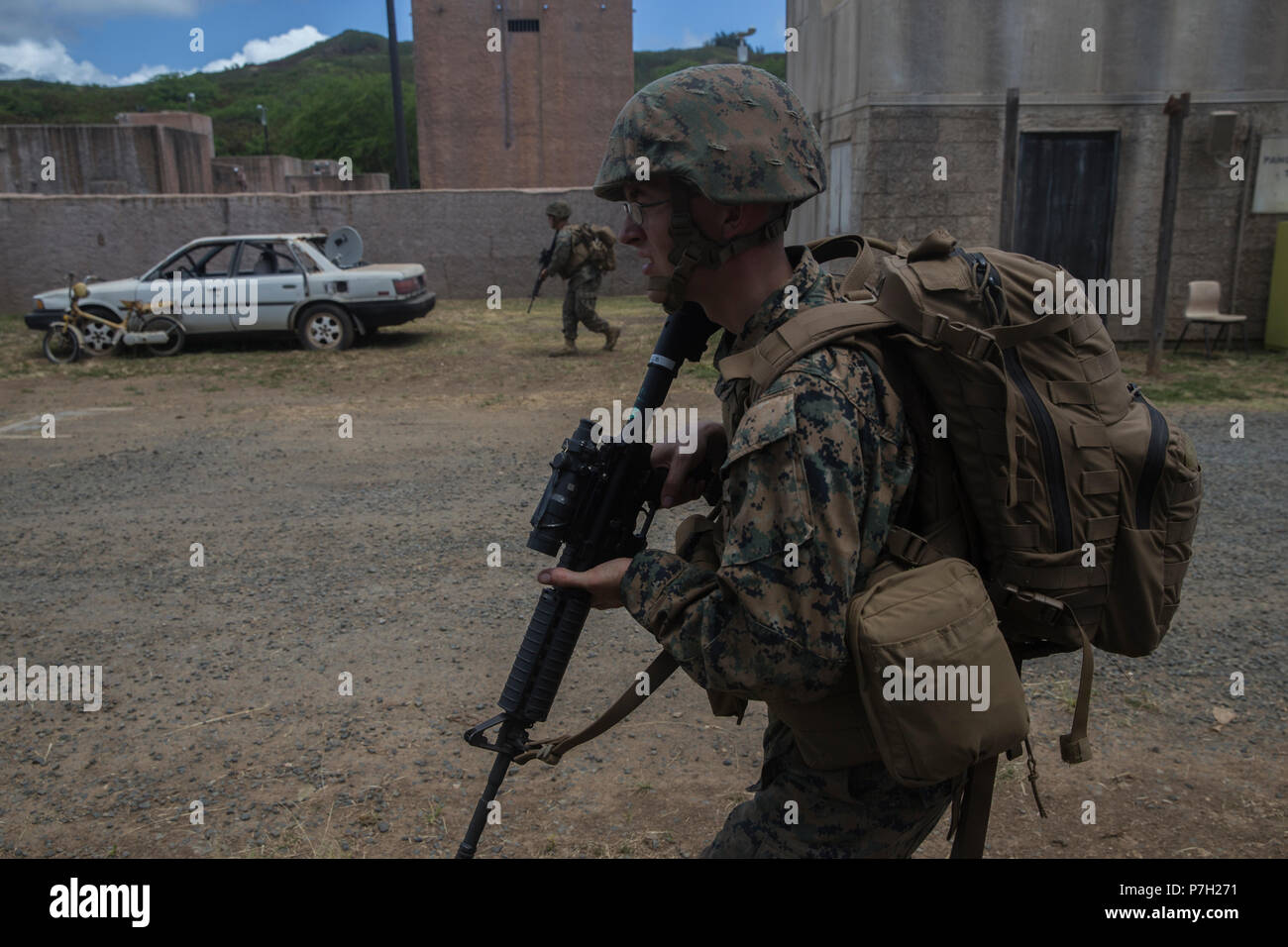 U.S. Marines with 3rd Radio Battalion, III Marine Expeditionary Force ...