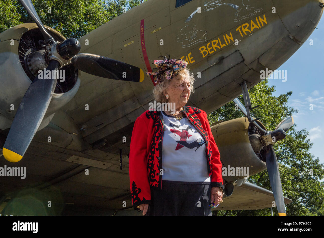 Traute Grier attends the ceremony for the 70th anniversary of the ...