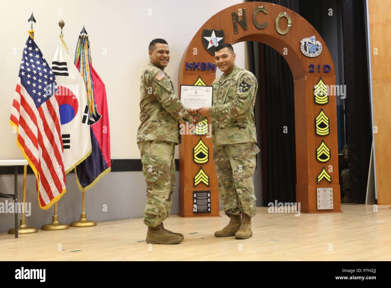 CAMP RED CLOUD, Republic of Korea – Honor graduate, Staff Sgt. David K. Arnold, 2nd Infantry ...