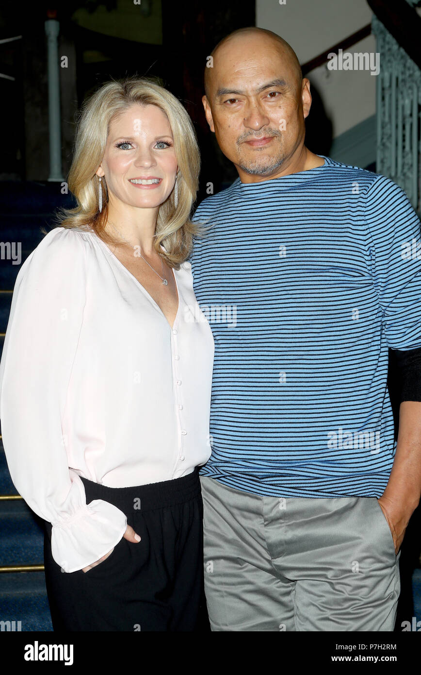 Kelli O'Hara and Ken Watanabe at the photocall for the stage musical ...