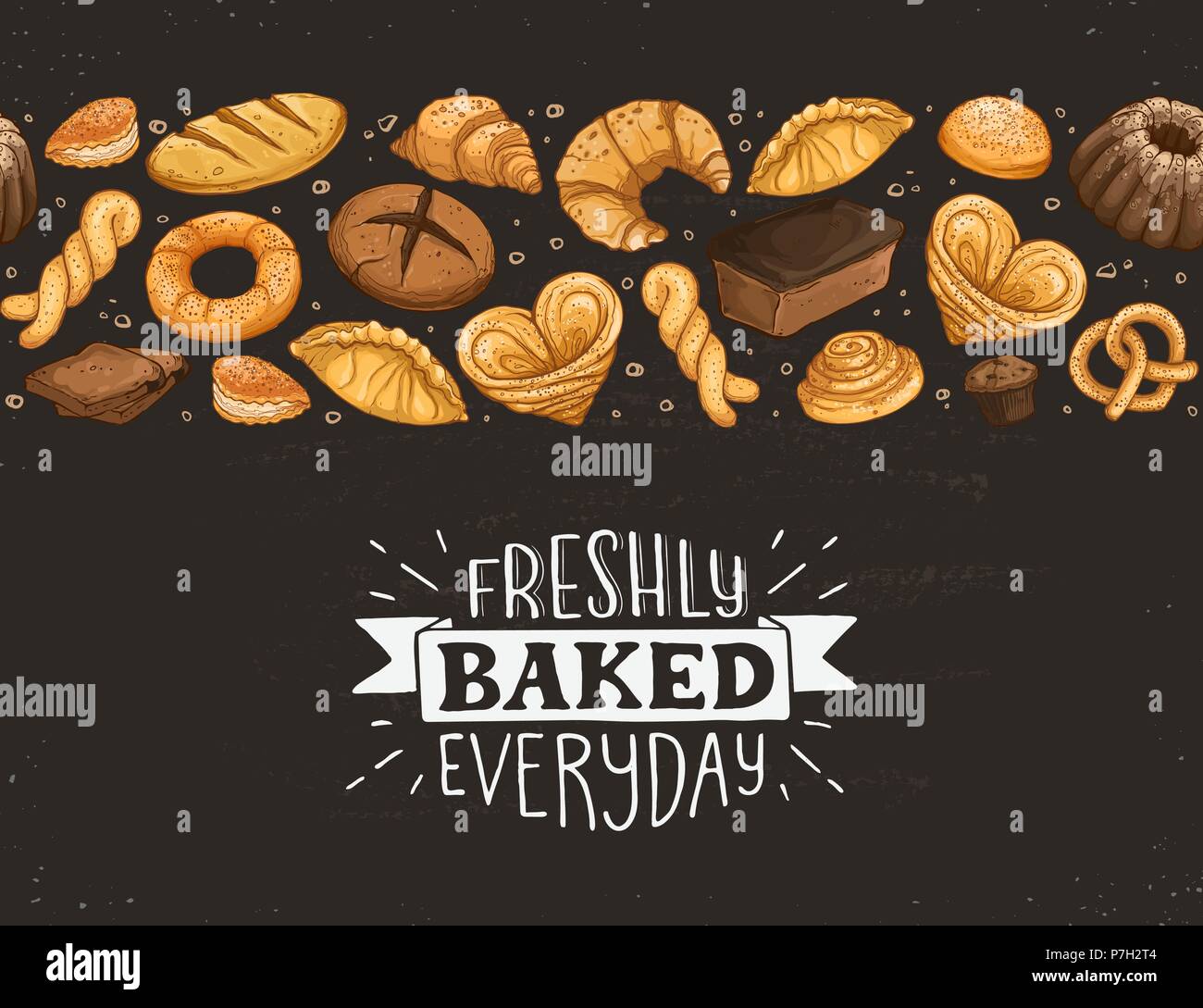 fresh bread poster Stock Vector Image & Art - Alamy